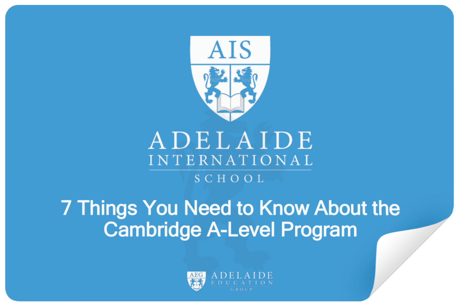 Thank you - Adelaide International School (AIS)