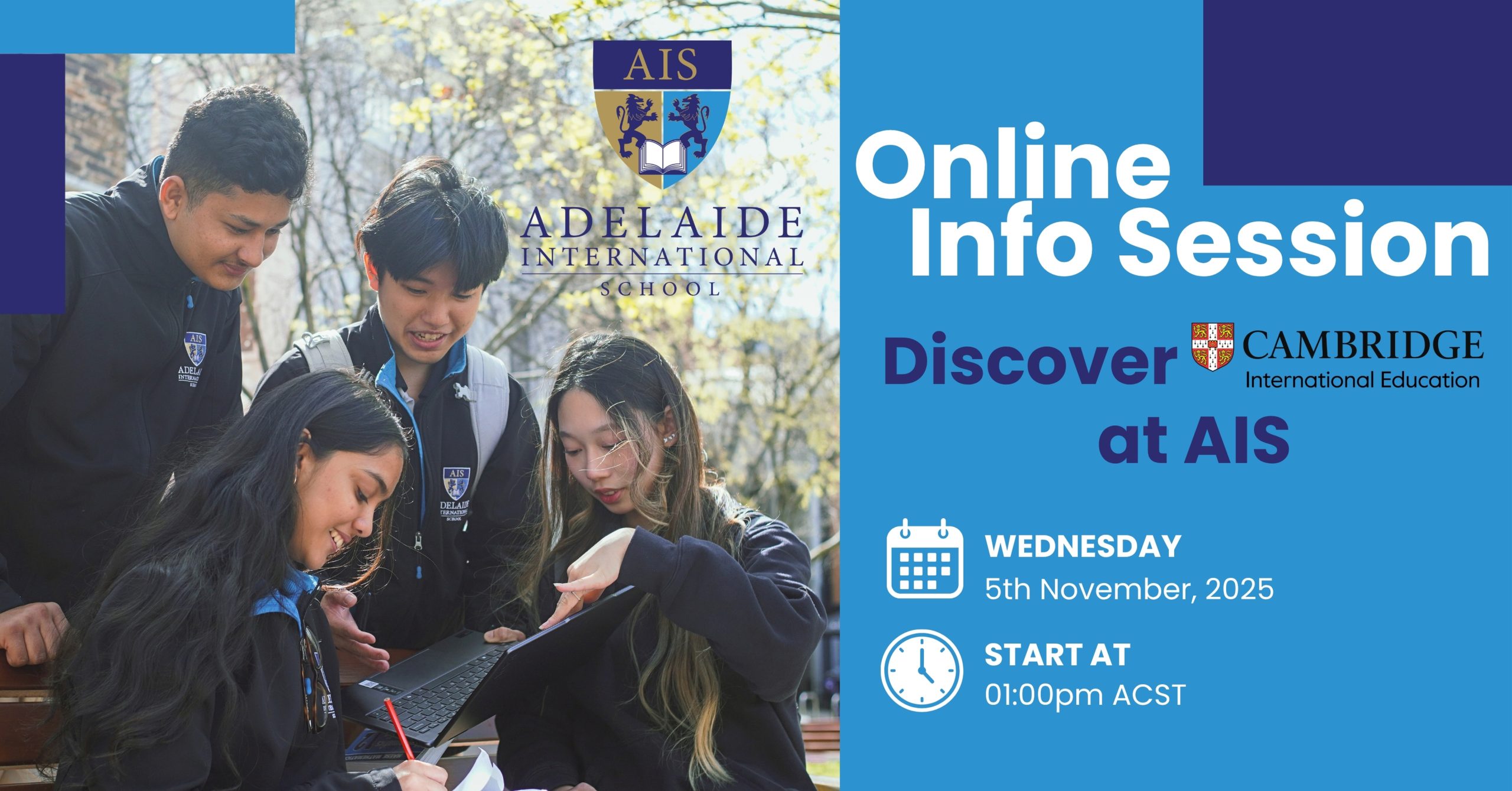 Join Our Online Info Session - Adelaide International School (AIS)
